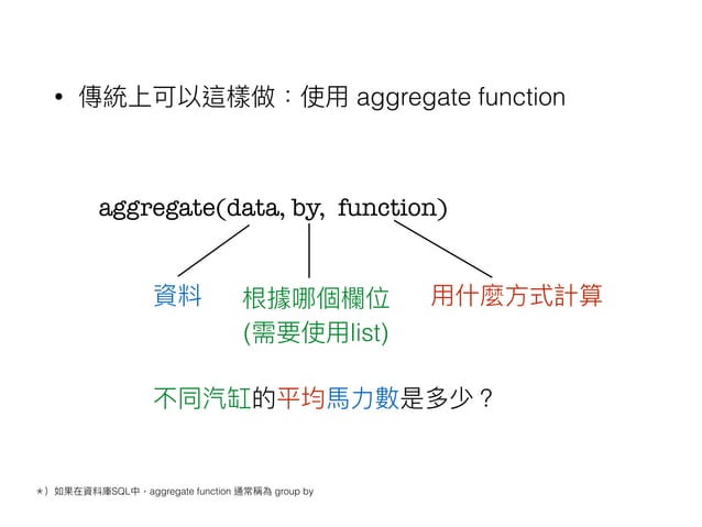 R aggregate data | PDF
