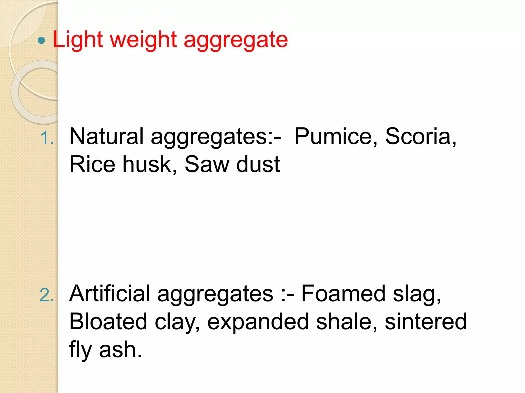 Aggregate (elements of civil engineering) | PPTX