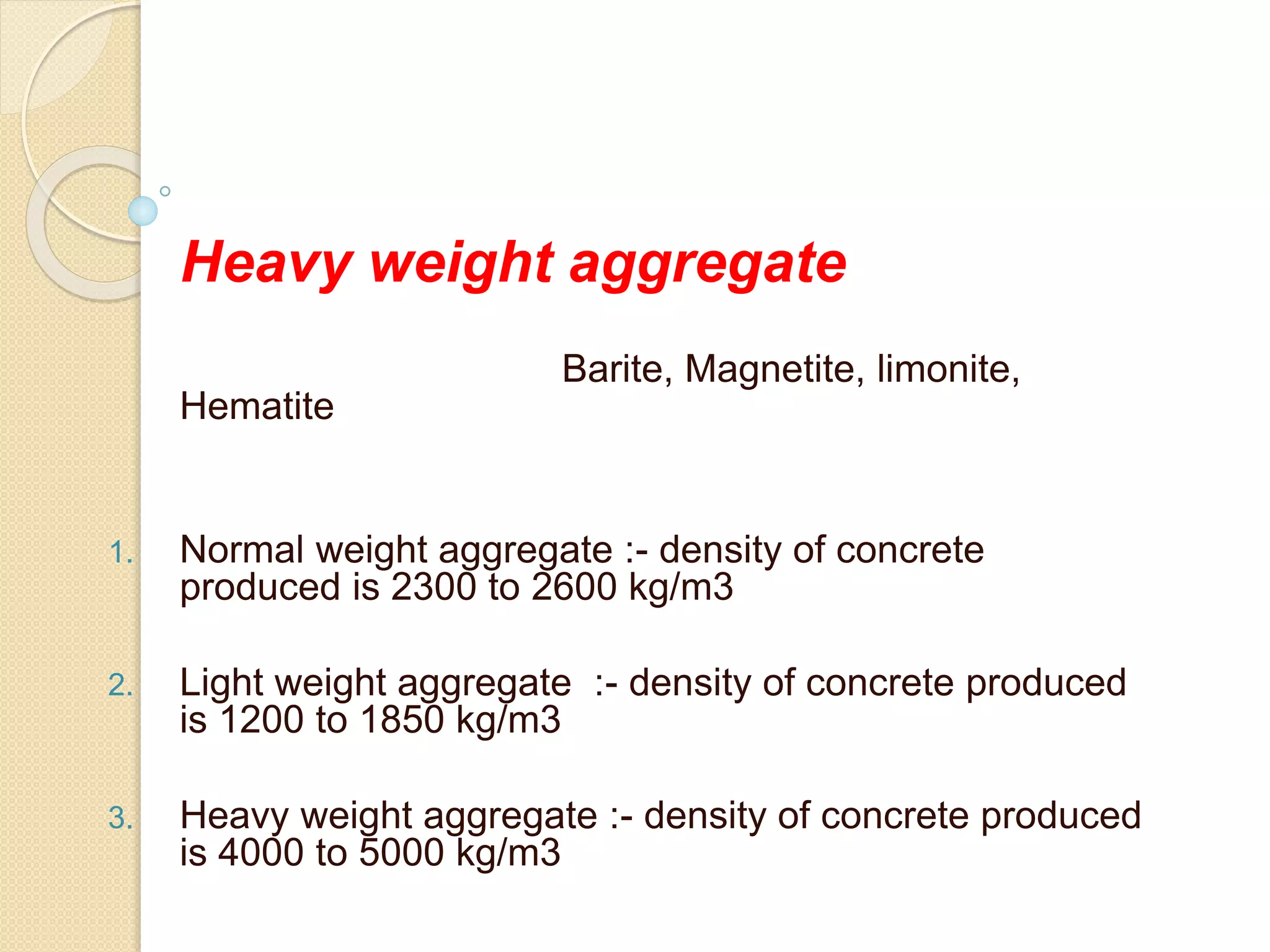 Aggregate (elements of civil engineering) | PPTX
