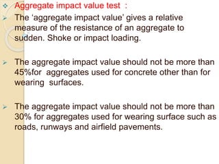 Aggregate (elements of civil engineering) | PPTX