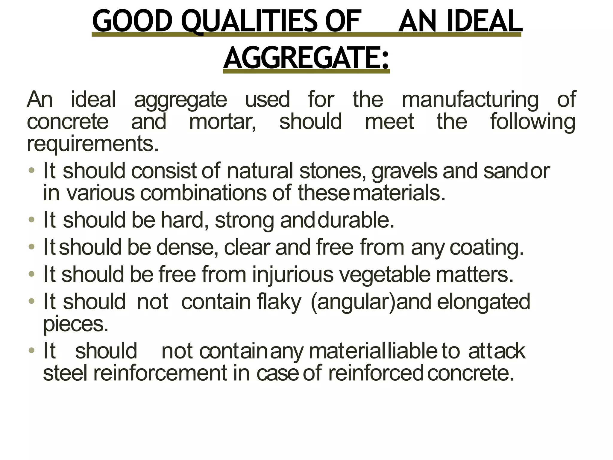 Aggregate Coarse Aggregates Testing And Limits Pptx Chemistry Science