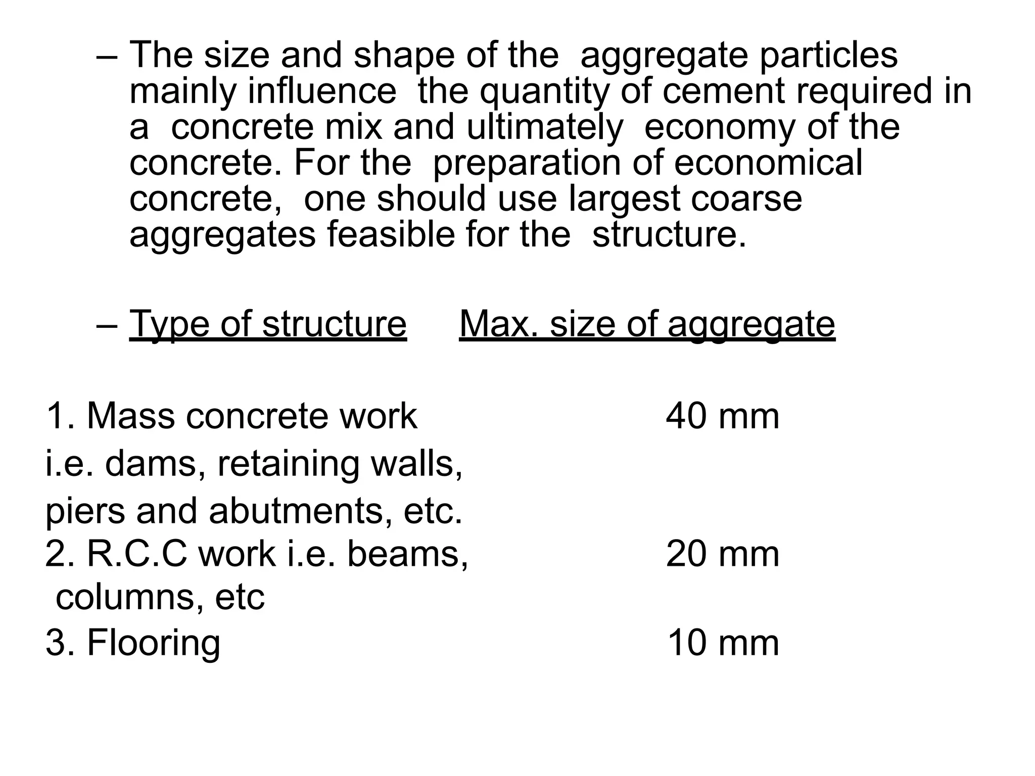 Aggregate Coarse Aggregates Testing And Limits Pptx Chemistry Science
