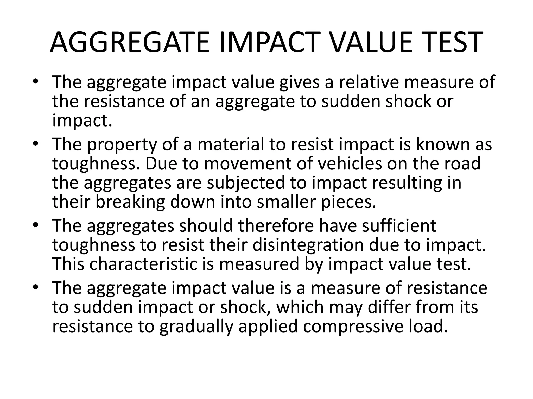 Aggregate Coarse Aggregates Testing And Limits Pptx Chemistry Science