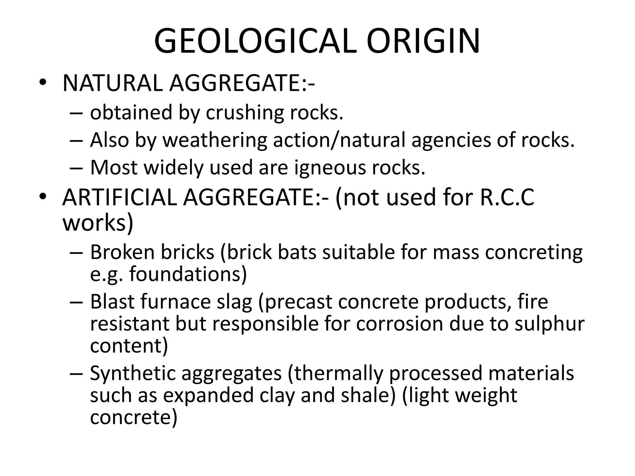 Aggregate Coarse Aggregates Testing And Limits Pptx Chemistry Science