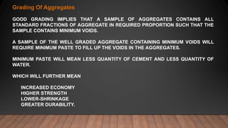 Aggregates used in Concrete | PPTX