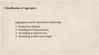 A Presentation on Aggregate. | PPTX