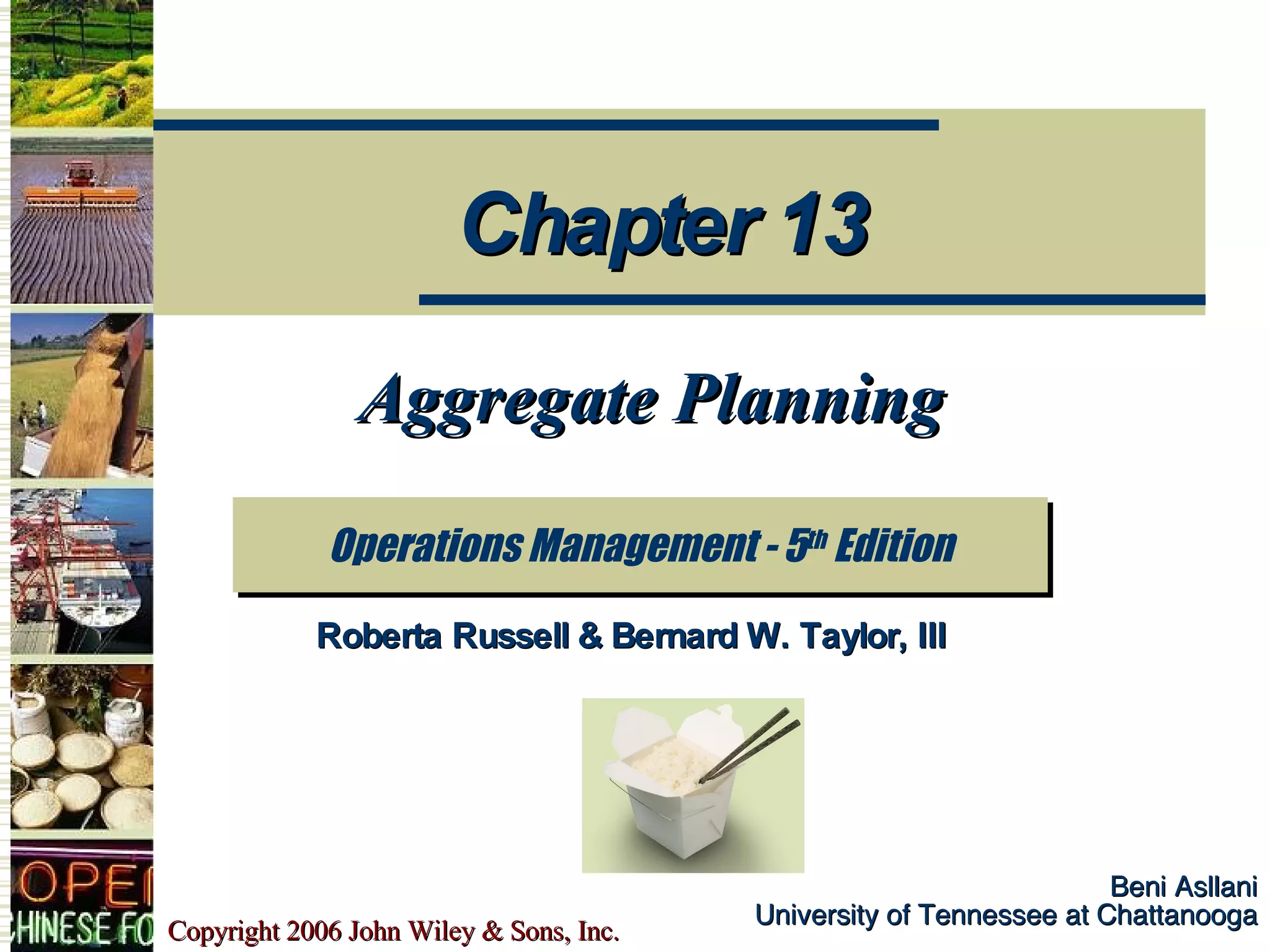 Aggregate Planning | PPT