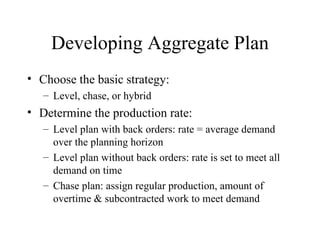 Aggregate Planning | PPT