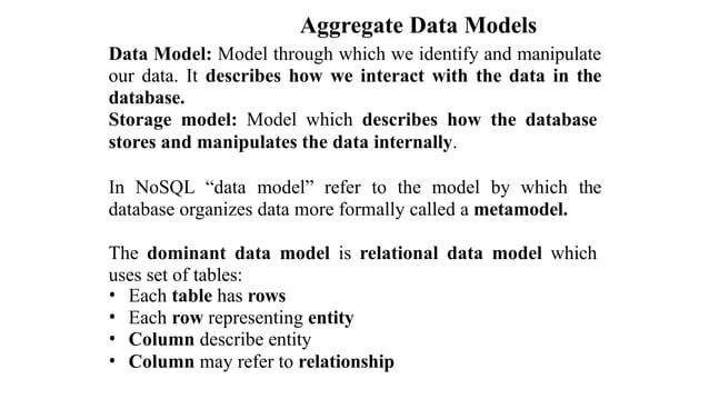 Aggregate Data Models.pptxszfsfsfsafsafsafasf | PPTX