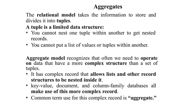 Aggregate Data Models.pptxszfsfsfsafsafsafasf | PPTX