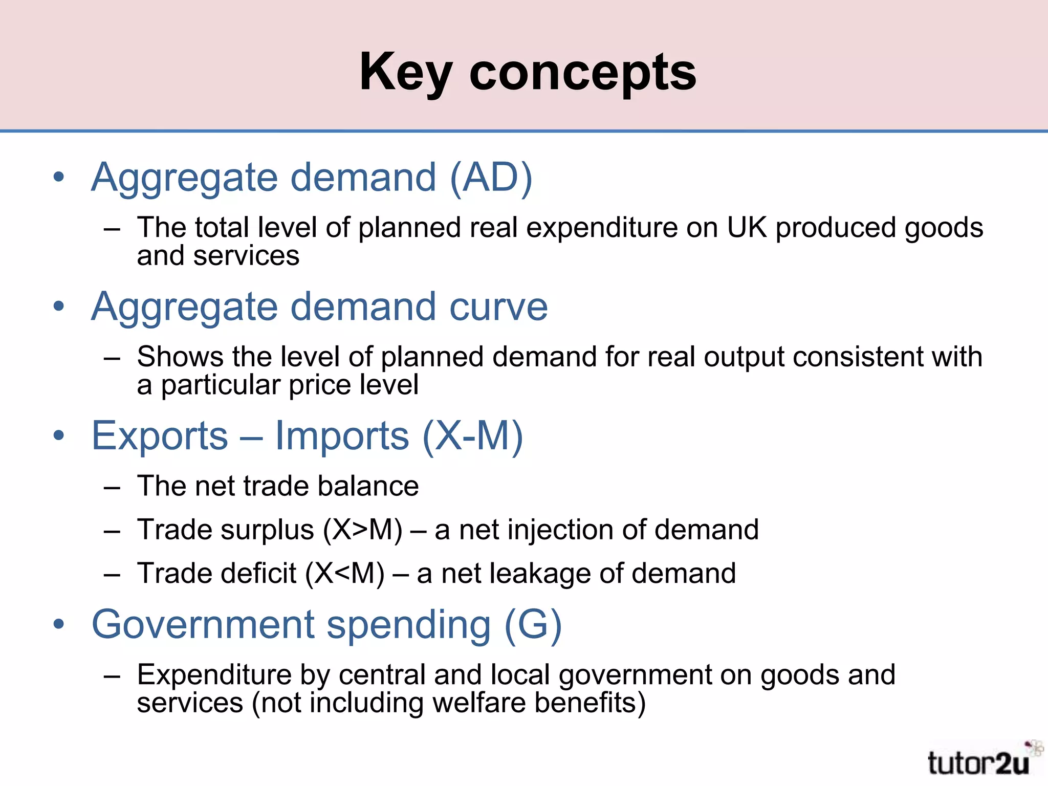 Aggregate Demand (AD) | PPTX