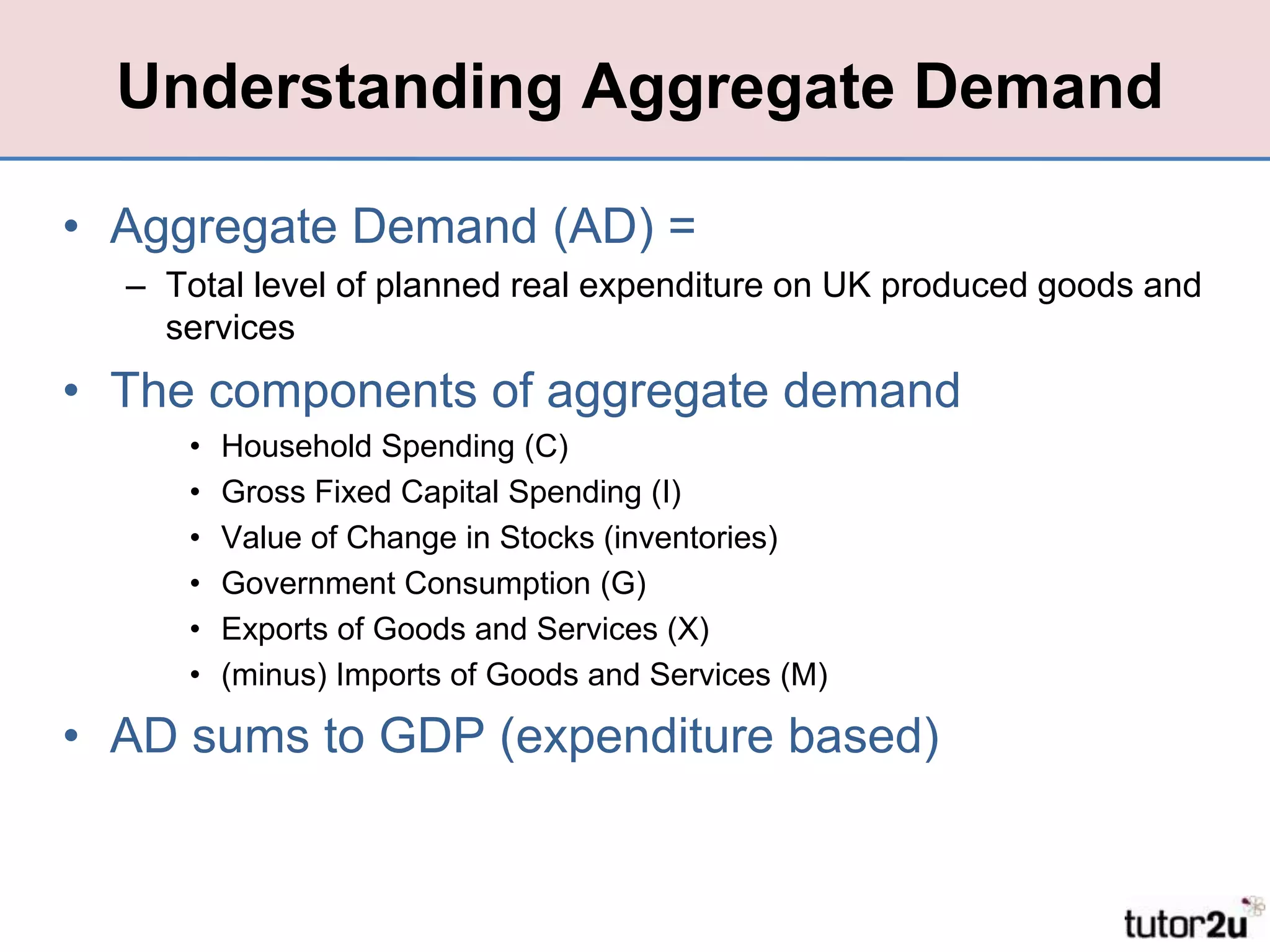 Aggregate Demand (AD) | PPTX