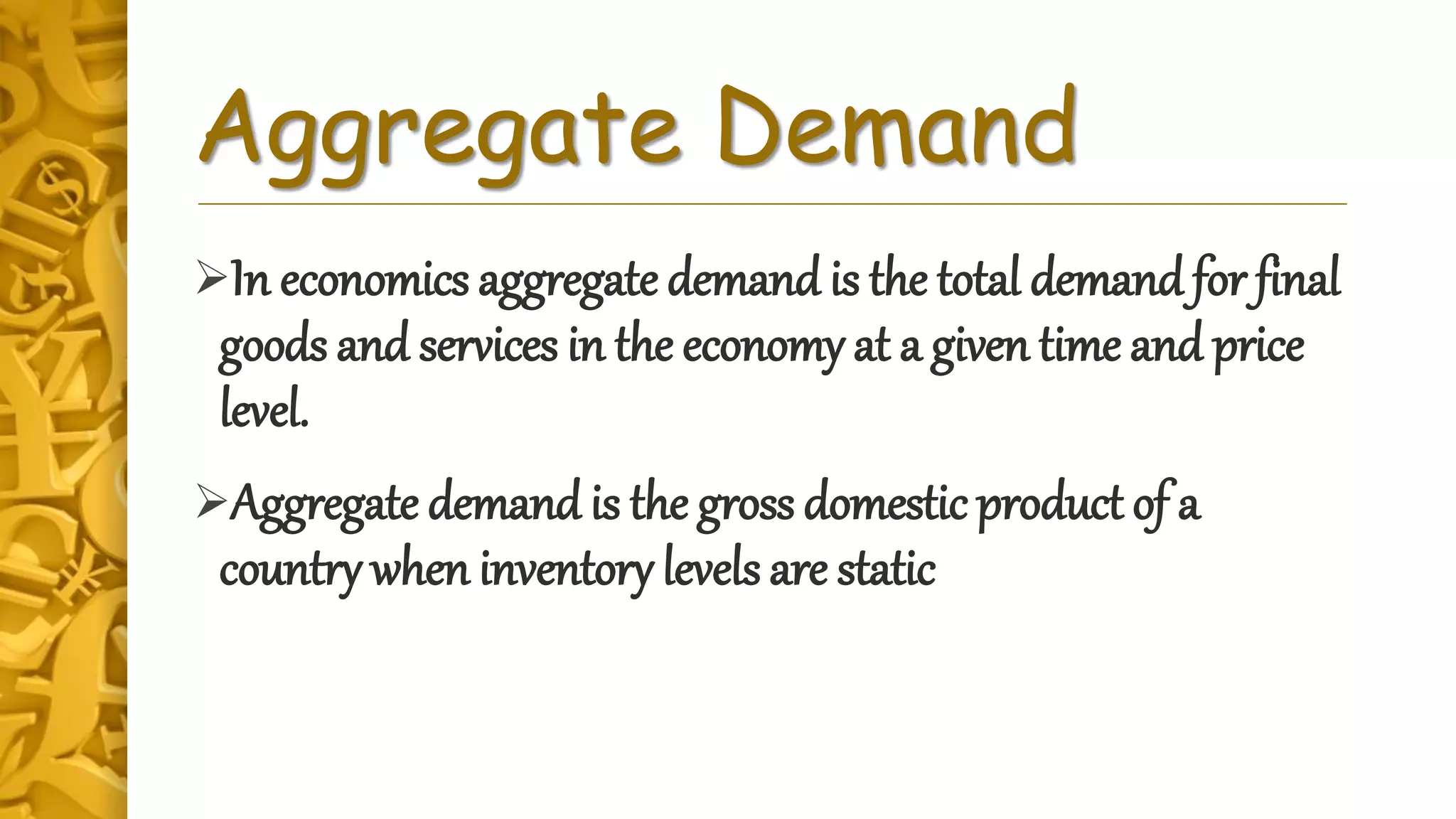 Aggregate demand & aggregate supply | PPTX | Business Accounting ...