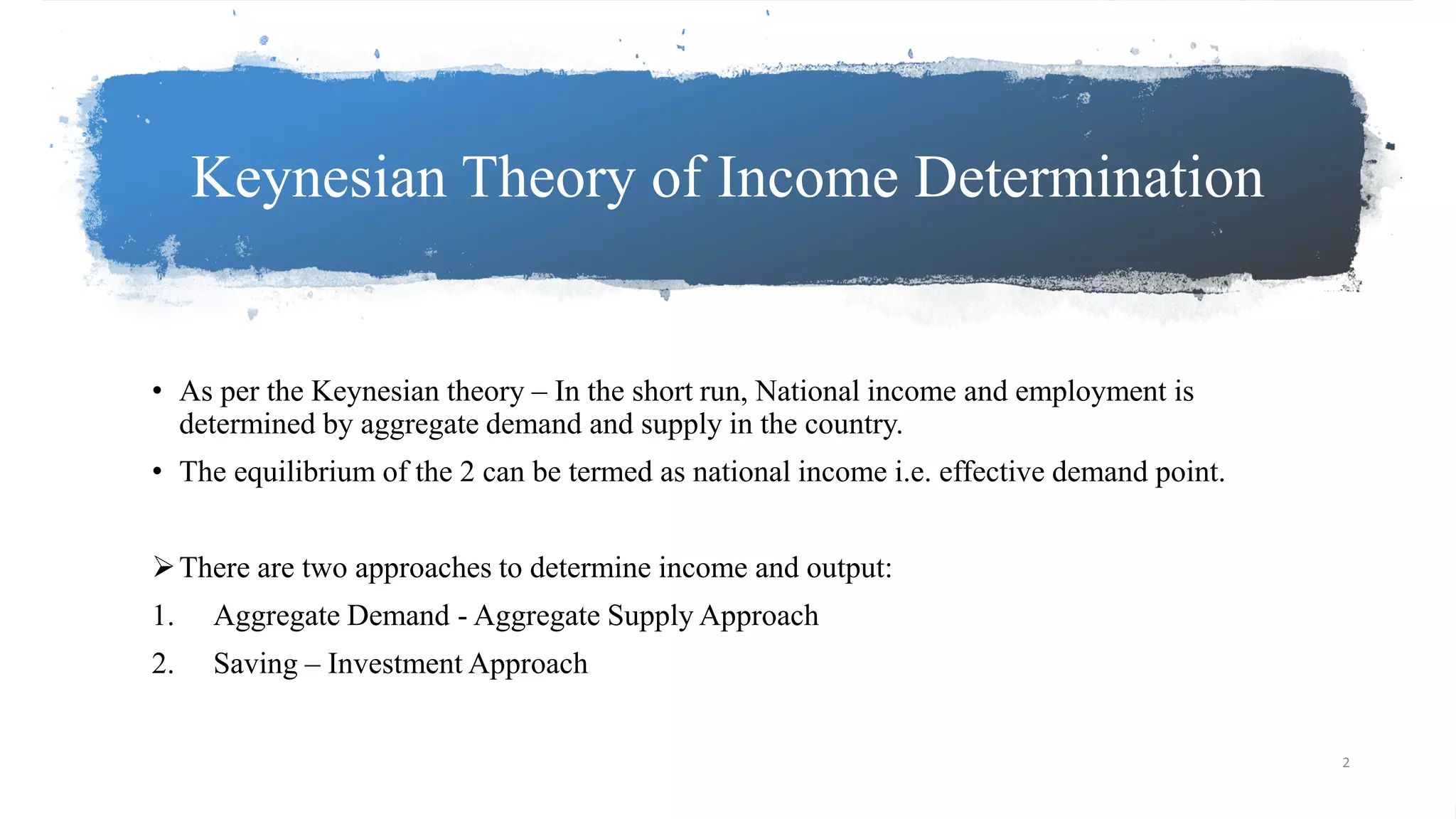 Keynesian Aggregate demand and aggregate supply income analysis | PPTX