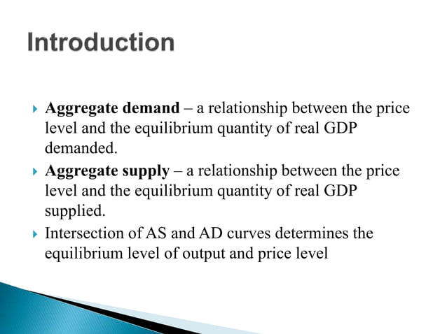 Aggregate demand and supply | PPTX