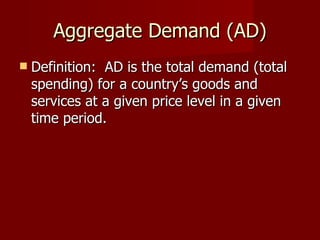 Aggregate demand and supply as economics | PPT