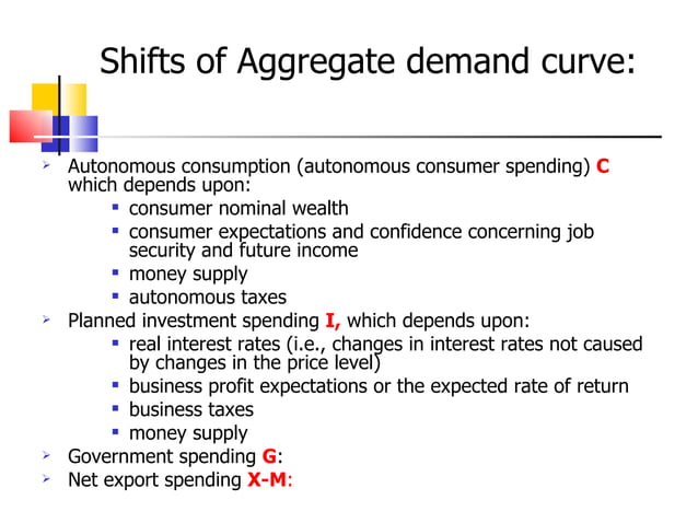 Aggregate demand &supply | PPT | Stocks and Bonds | Personal Investing