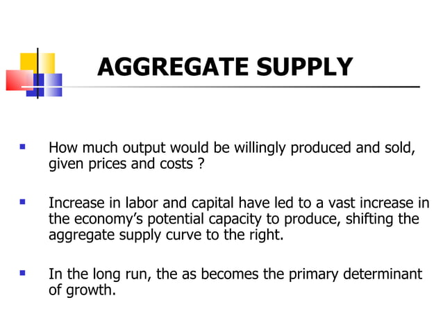 Aggregate demand &supply | PPT | Stocks and Bonds | Personal Investing