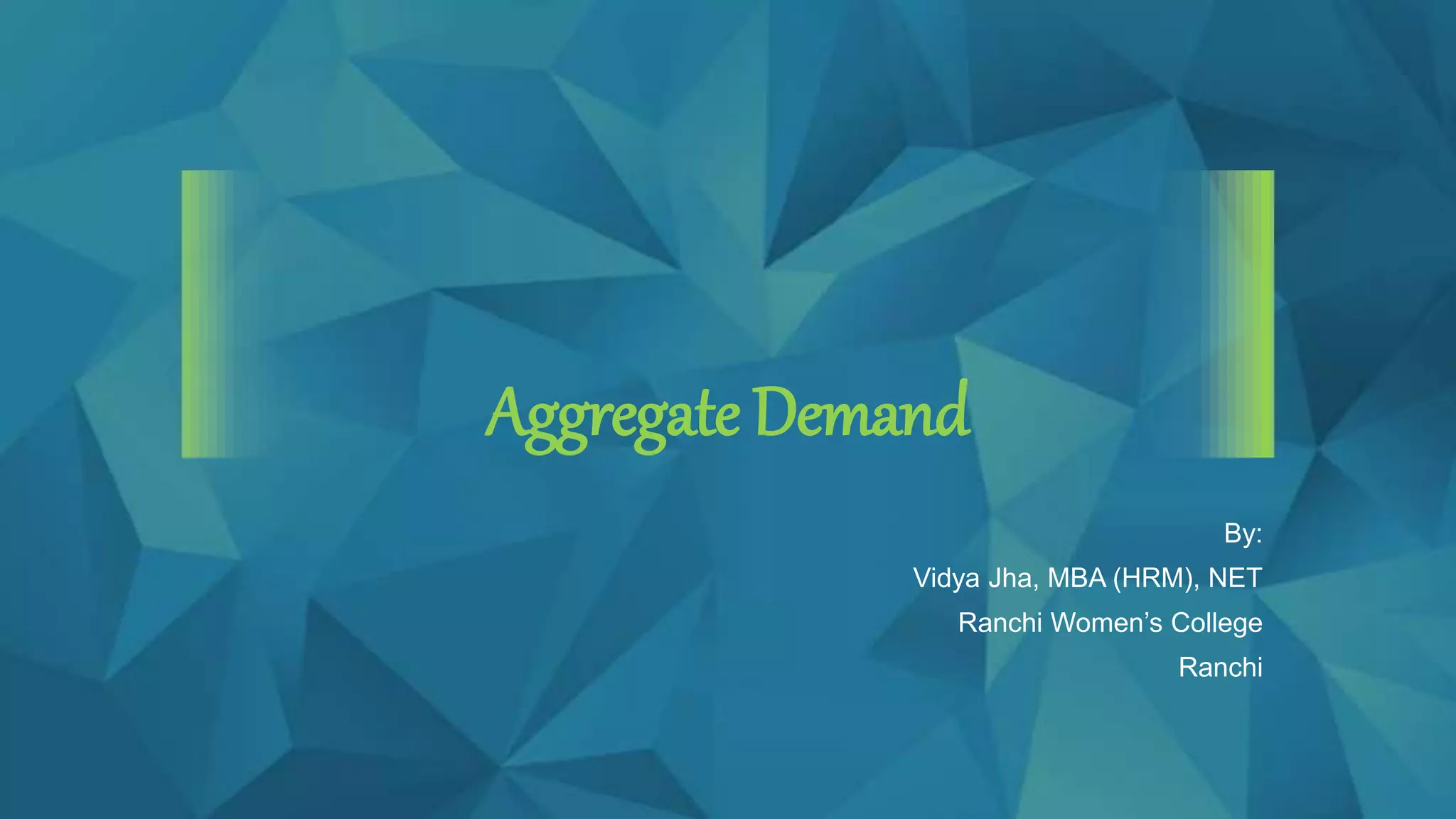 Aggregate demand | PPT