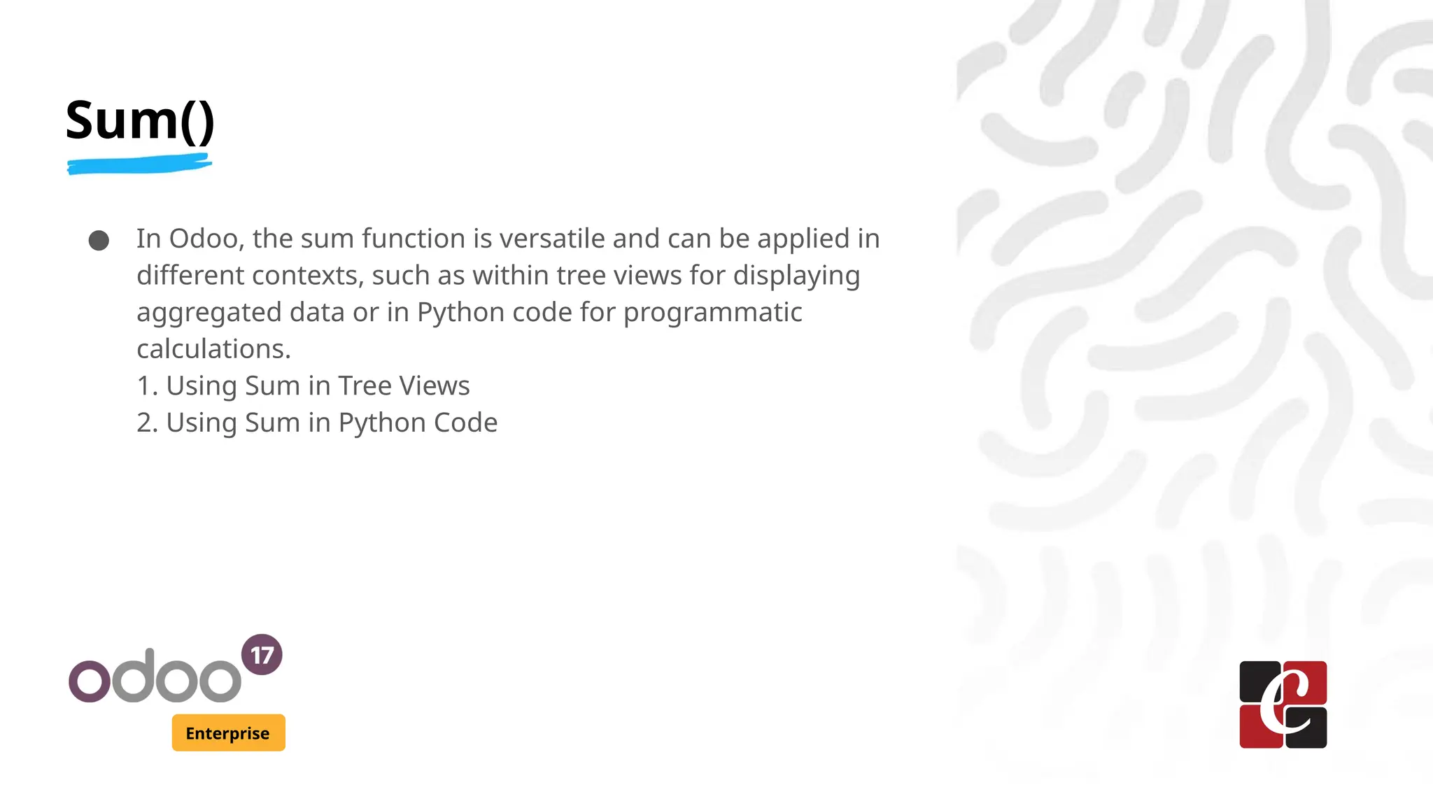 Aggregate Feature In List View Odoo 17pptx Computing Technology