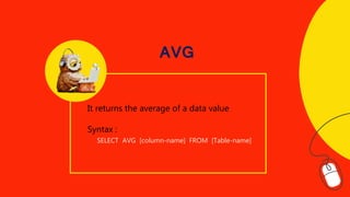 Aggregate function | PPTX