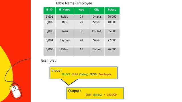 Aggregate Function Pptx Databases Computer Software And Applications