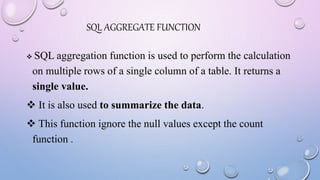 AGGREGATE FUNCTION.pptx