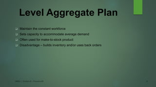 Aggregate planning | PPT