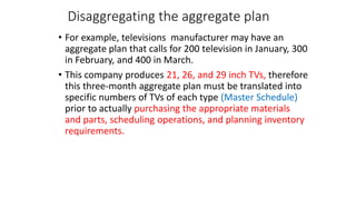 Aggregate planning | PPTX | Logistics | Business