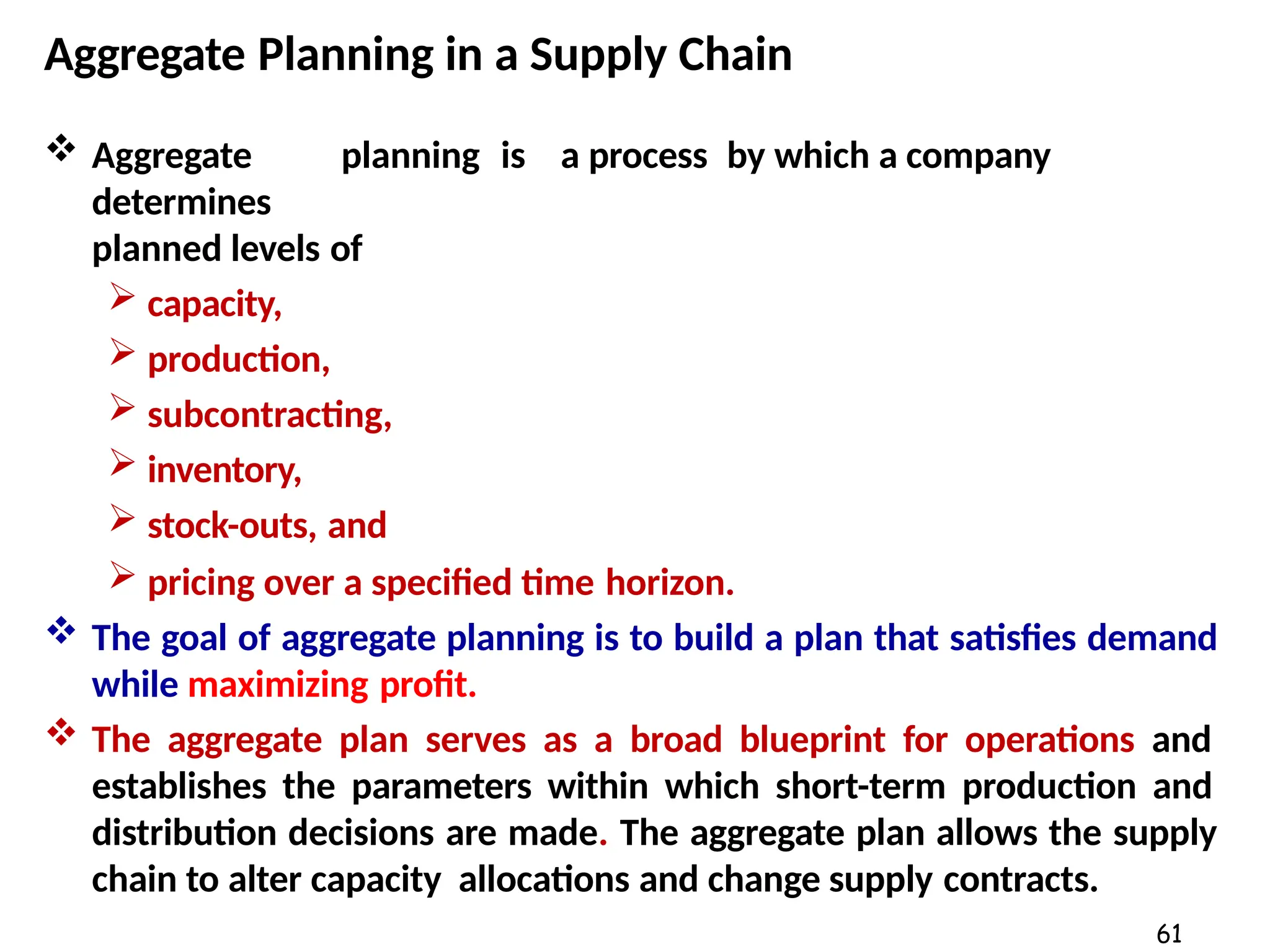 Aggregate Planning in Production Planning | PPTX