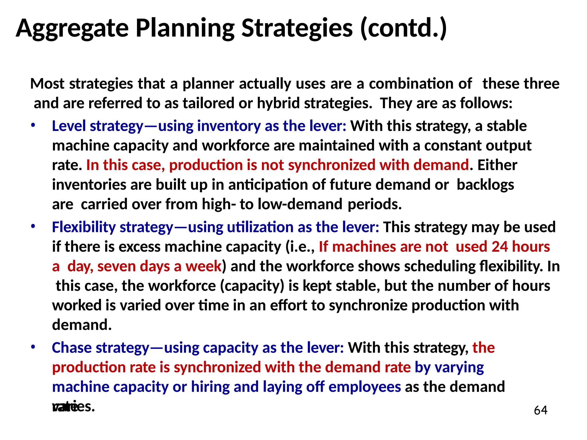 Aggregate Planning in Production Planning | PPTX