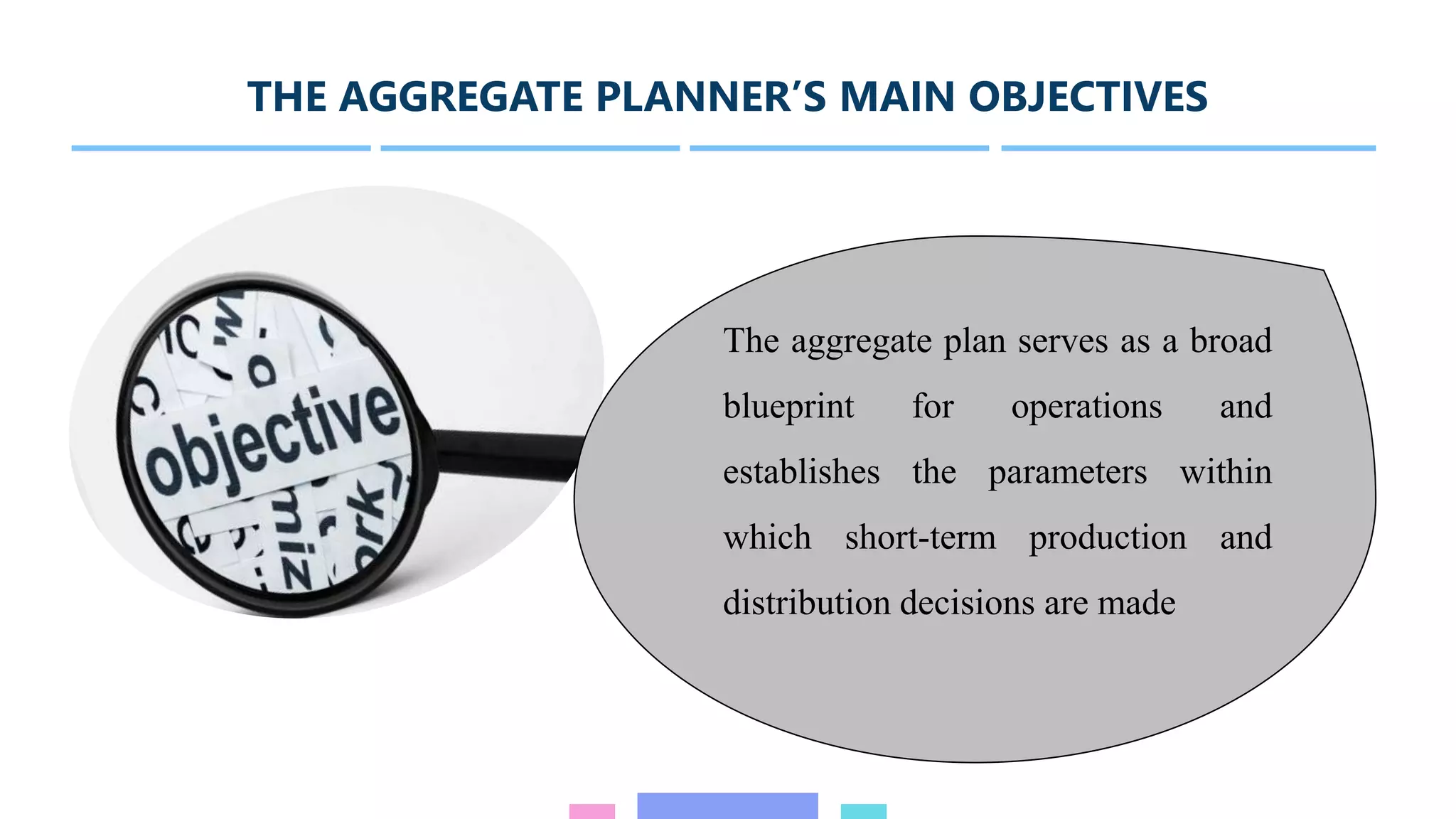 Aggregate planning in supply chain | PPTX