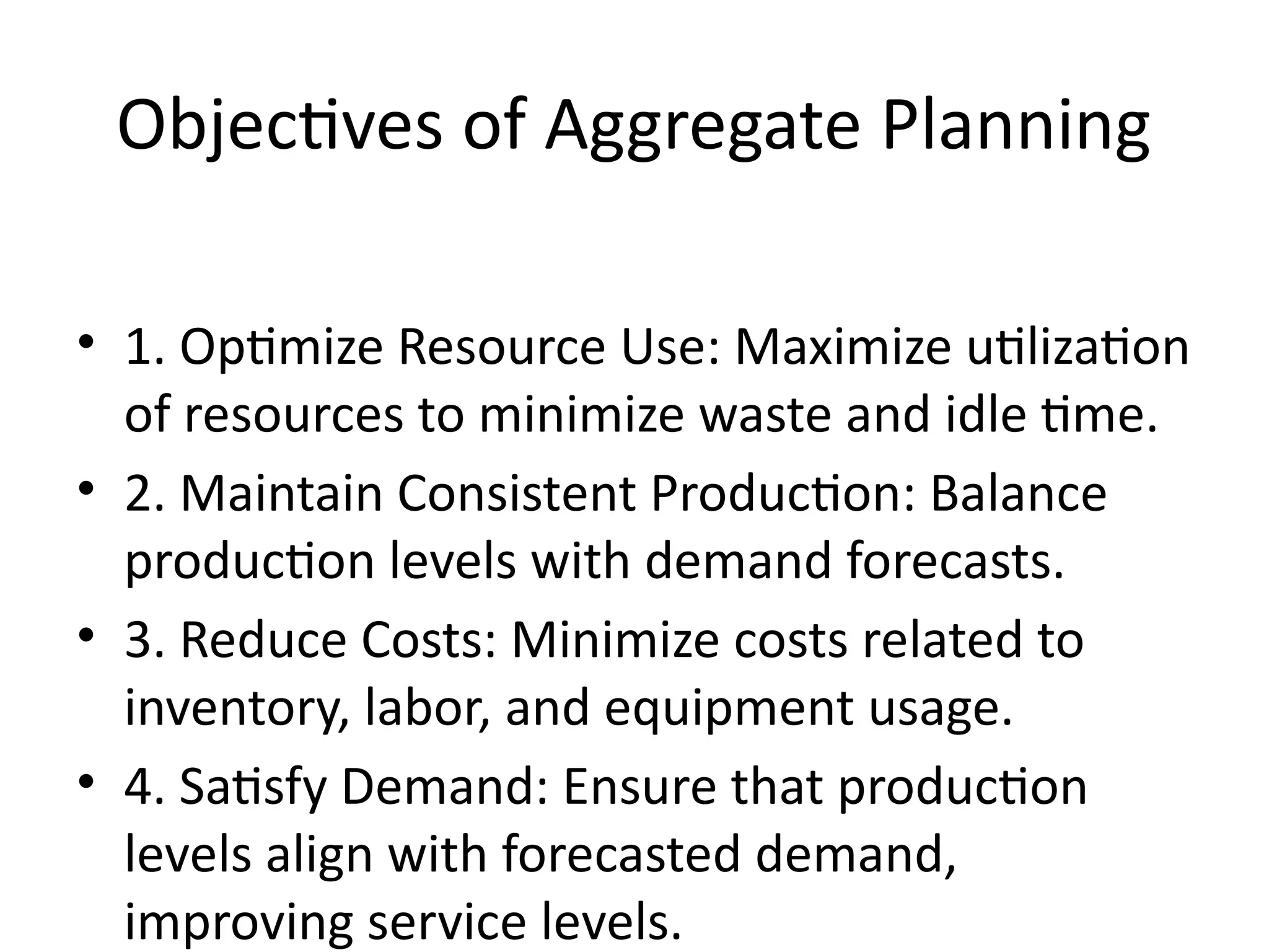 Aggregate_Planning_Presentation in the operation management | PPTX