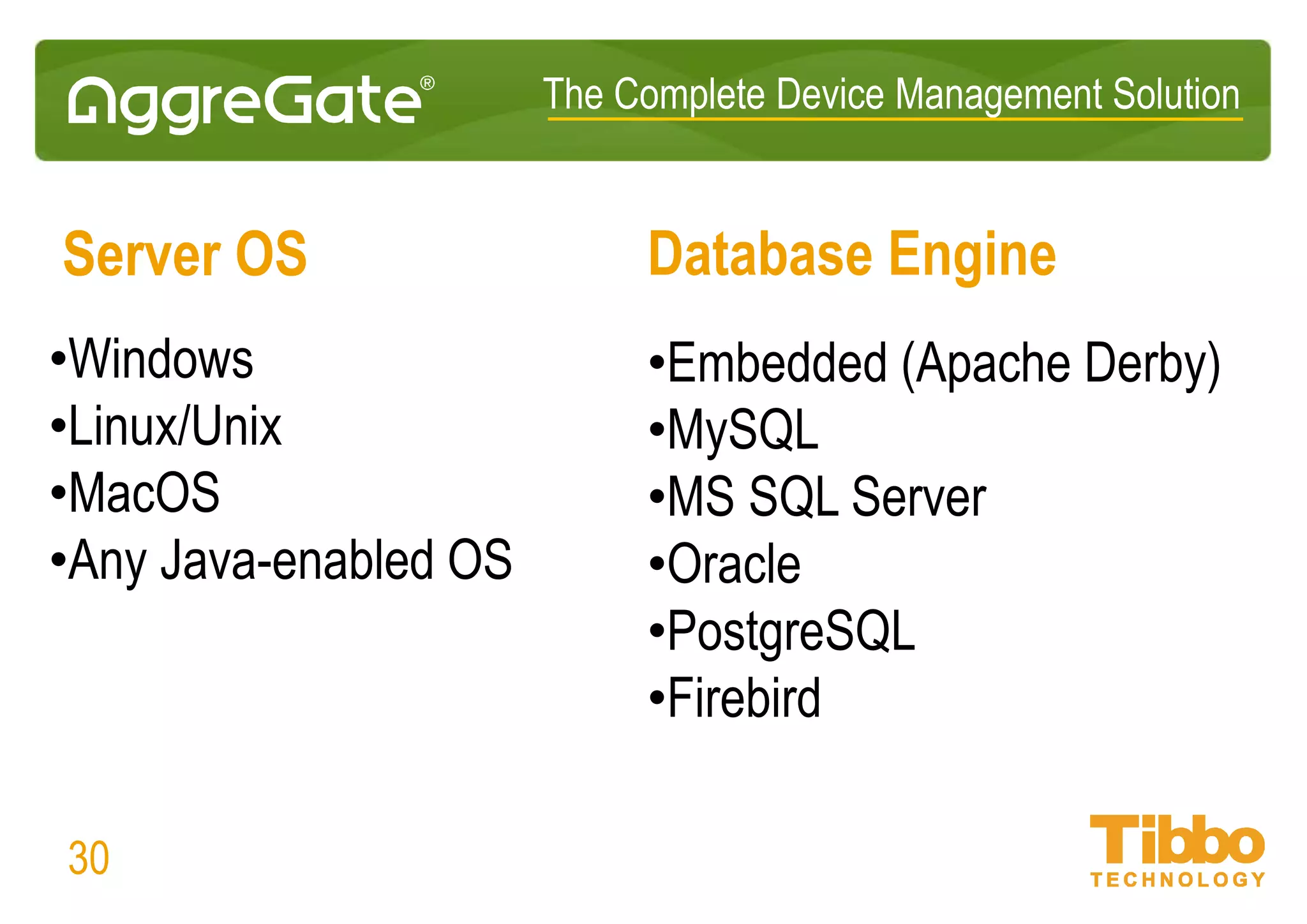 AggreGate IoT Integration Platform | PPTX