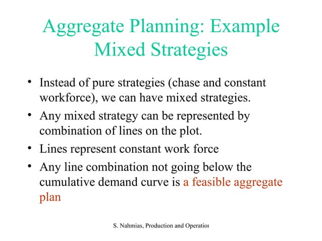 Aggregate Production Planning | PPT