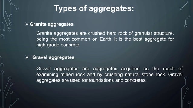 Classification, properties and extraction of Aggregates | PPTX