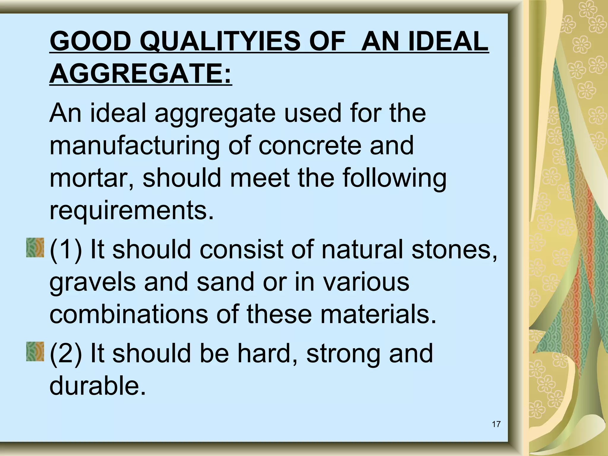 Aggregates ppt | PPT