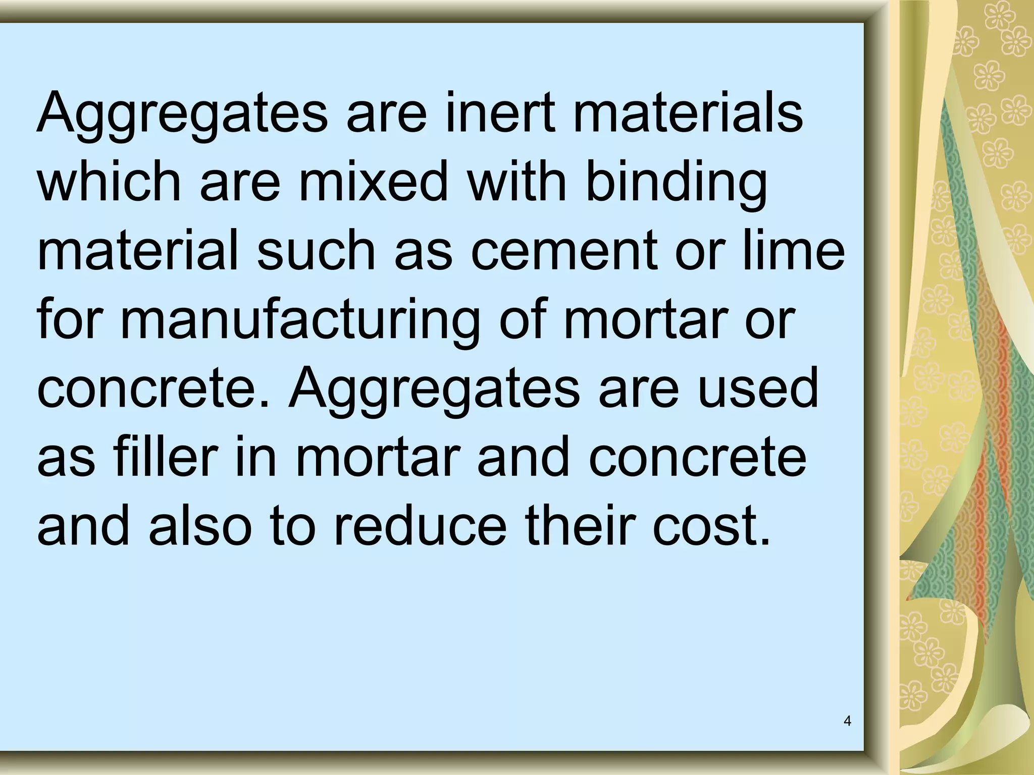 Aggregates ppt | PPT
