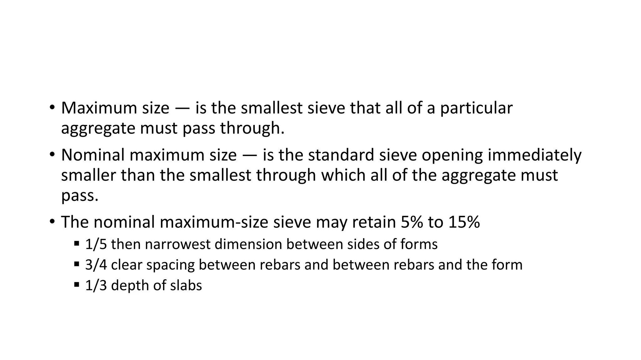 Aggregates types and test as per Indian Standard | PPTX