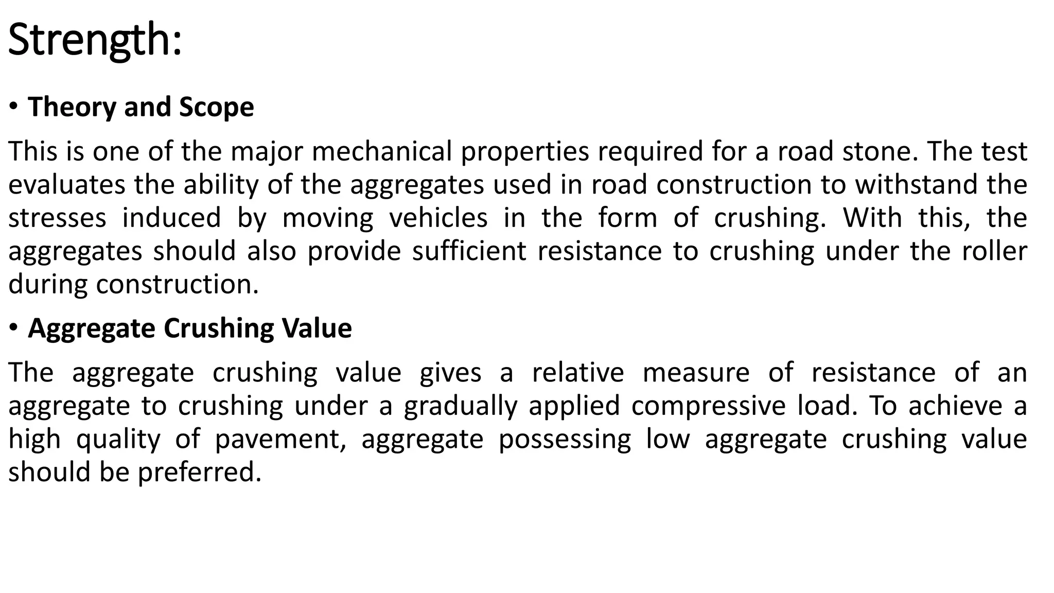 Aggregates types and test as per Indian Standard | PPTX