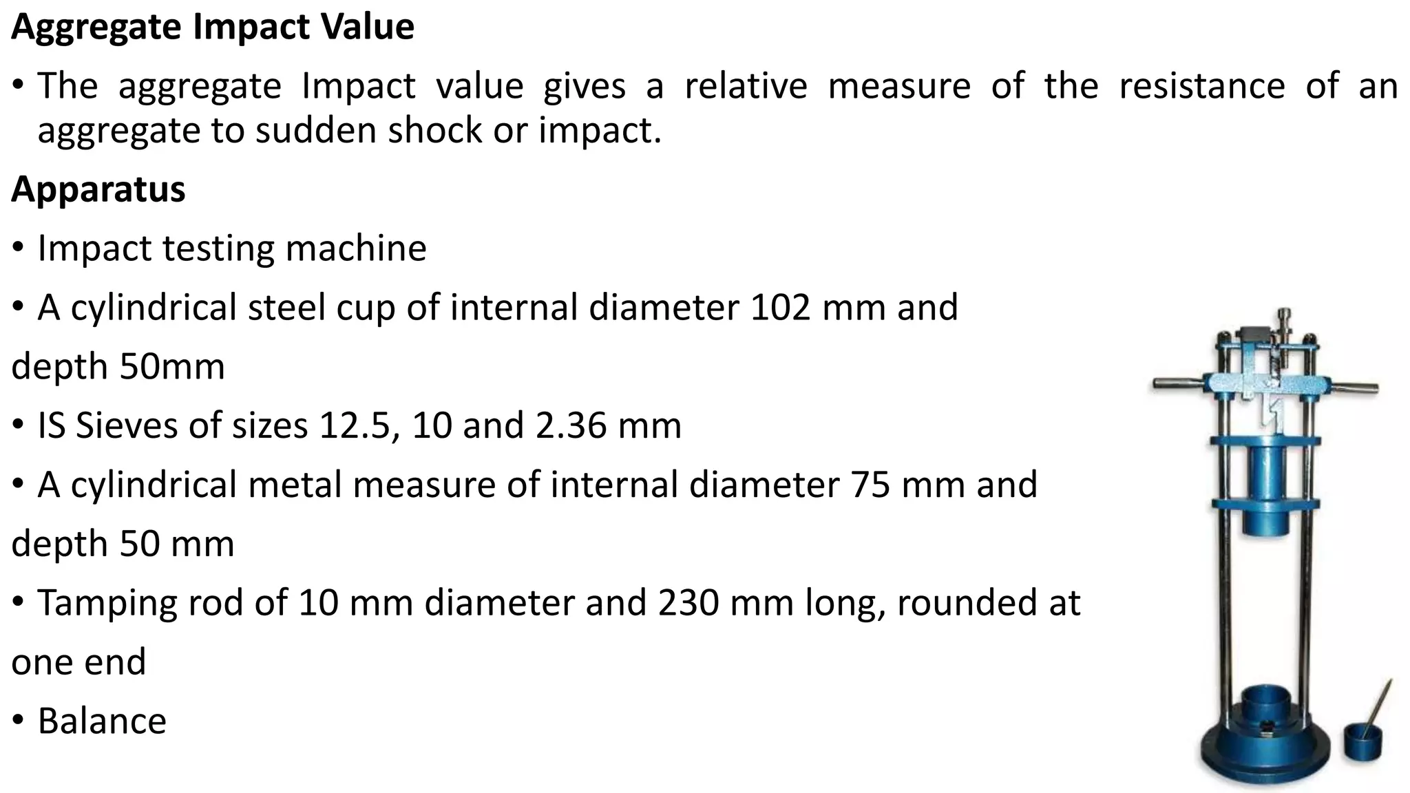 Aggregates types and test as per Indian Standard | PPTX