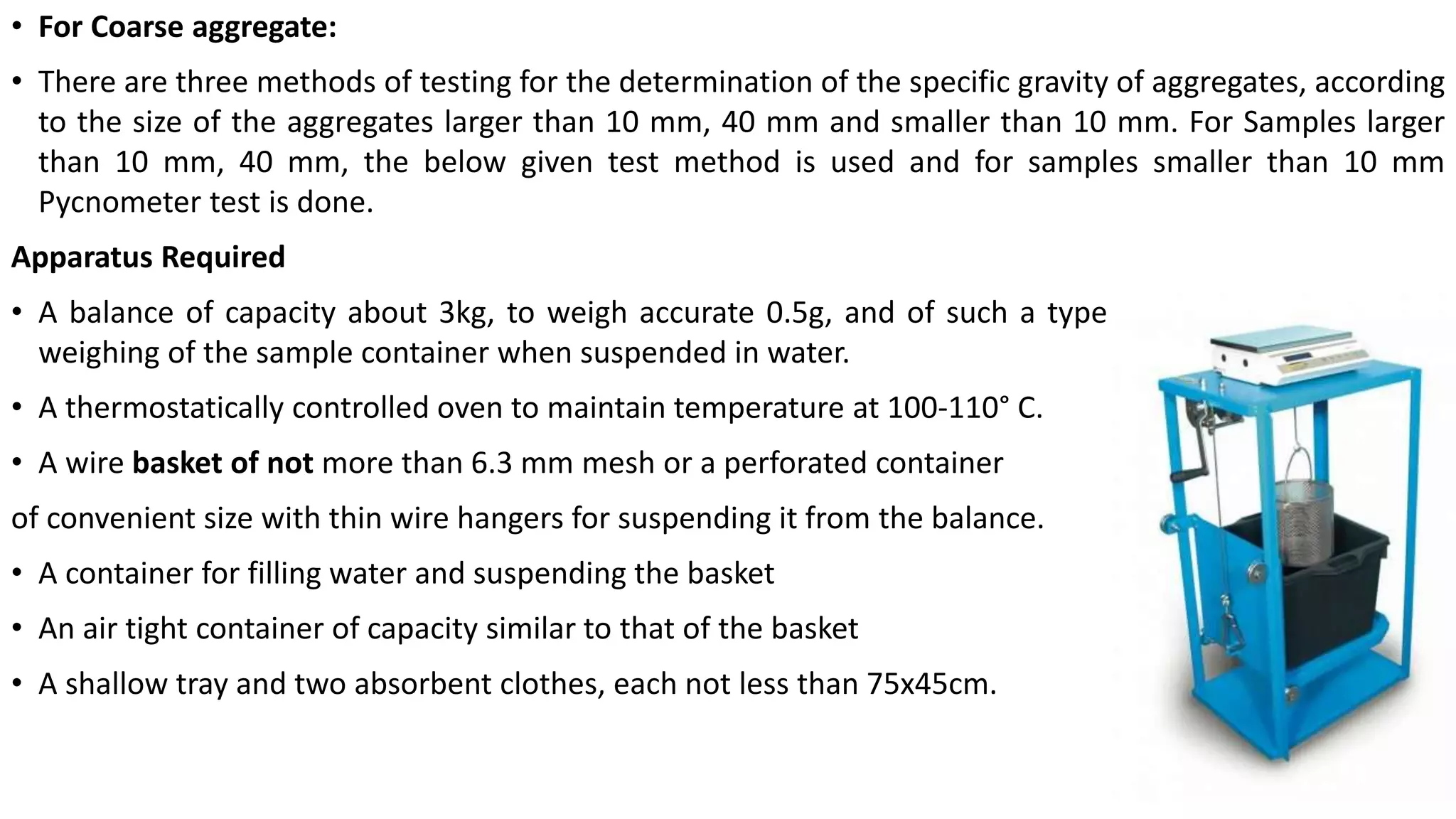 Aggregates types and test as per Indian Standard | PPTX