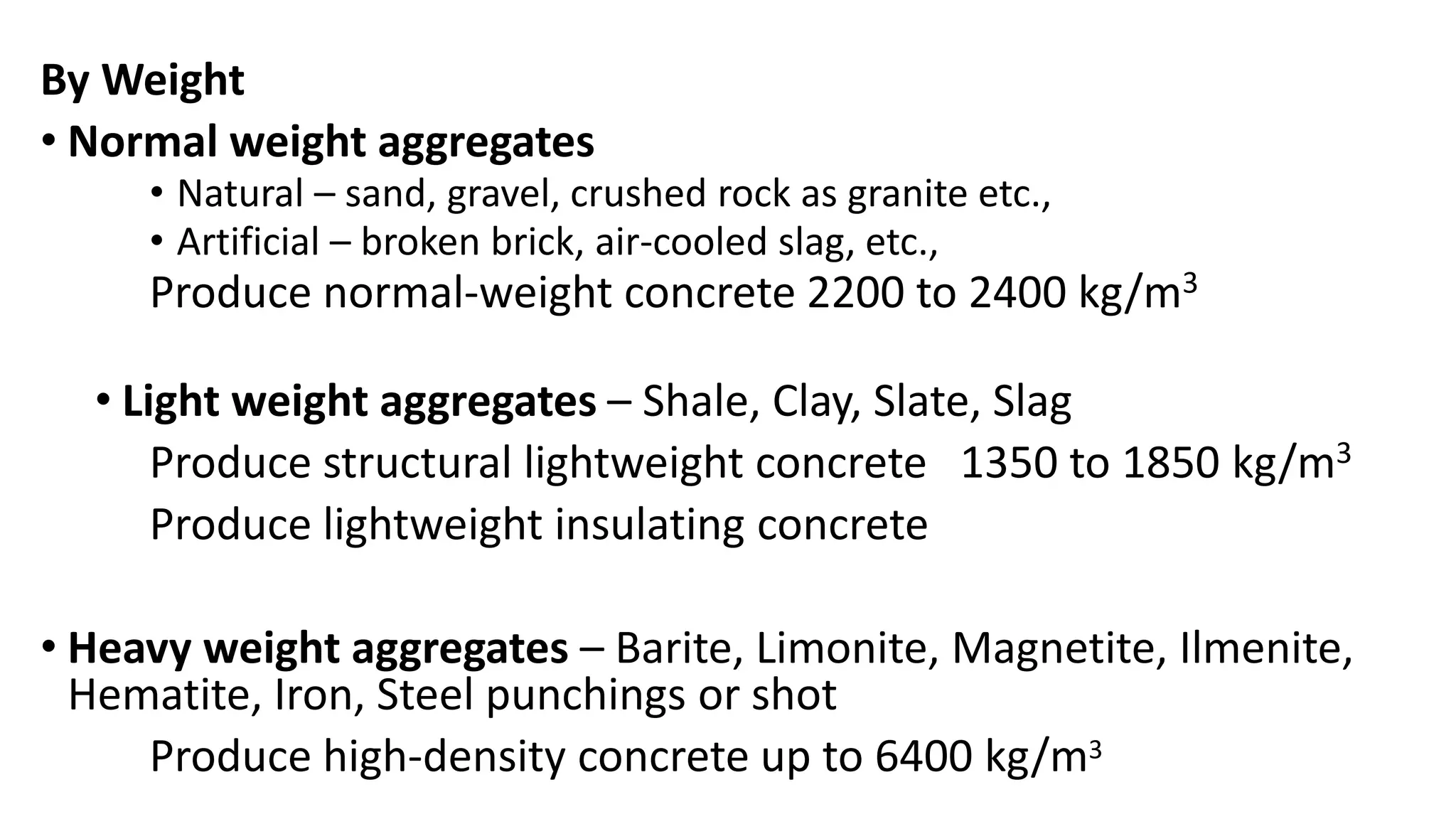 Aggregates types and test as per Indian Standard | PPTX