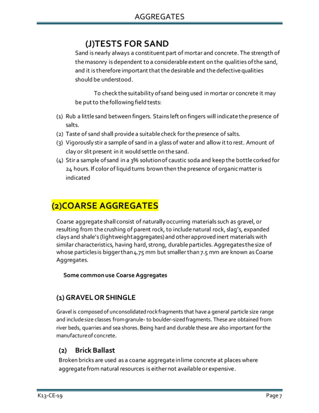 Aggregates - Civil Engineerings | PDF