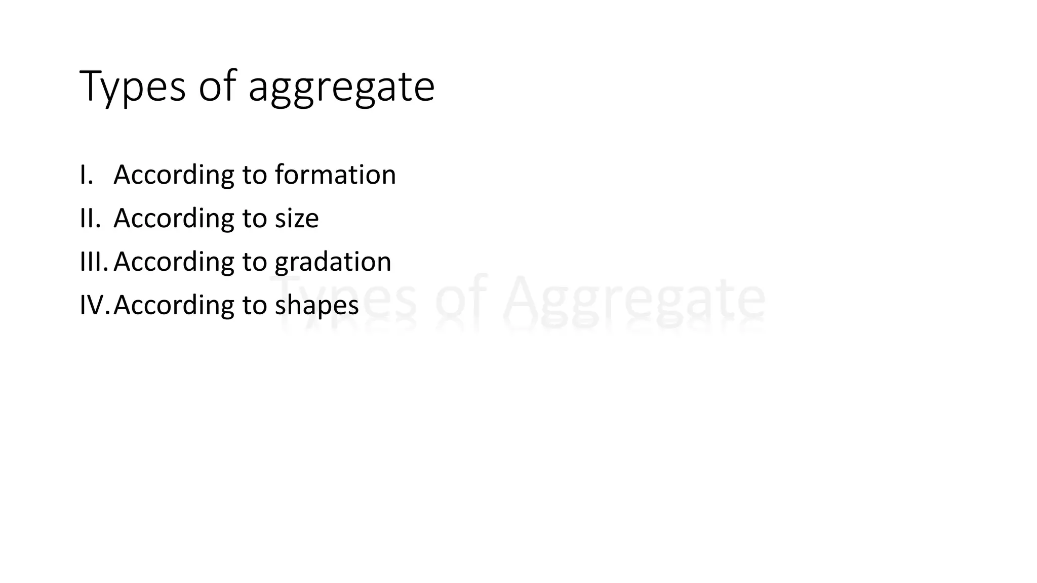 Aggregates introduction, types and properties | PPTX