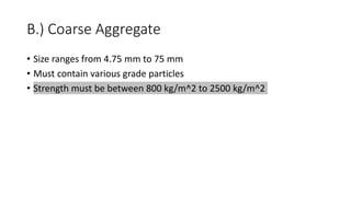 Aggregates introduction, types and properties | PPTX