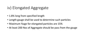 Aggregates introduction, types and properties | PPTX