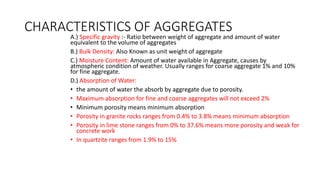 Aggregates introduction, types and properties | PPTX