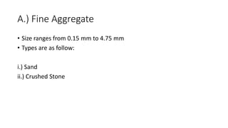 Aggregates introduction, types and properties | PPTX