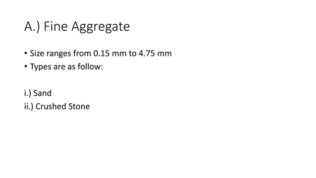 Aggregates introduction, types and properties | PPTX